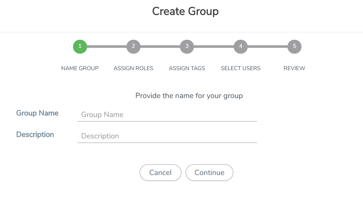 Create User Groups