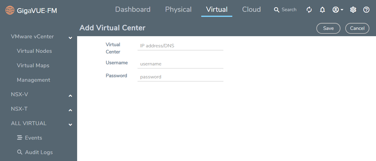 Step 2: Register NSX-T vCenter and NSX-T Manager in GigaVUE-FM