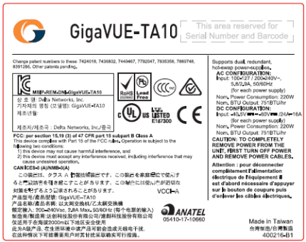 GigaVUE-TA10