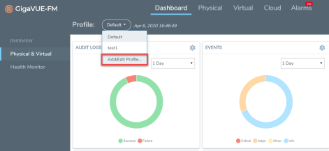 Physical Dashboard Profiles